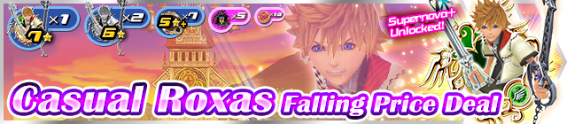 Casual Roxas Falling Price Deal! | KINGDOM HEARTS Union χ | SQUARE ENIX ...